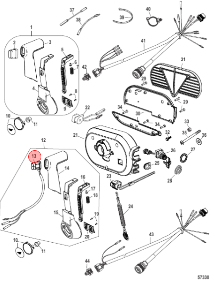 Mercury - Trim Switch Assy - 8M0100481 – Port Douglas Marine - Mercury ...